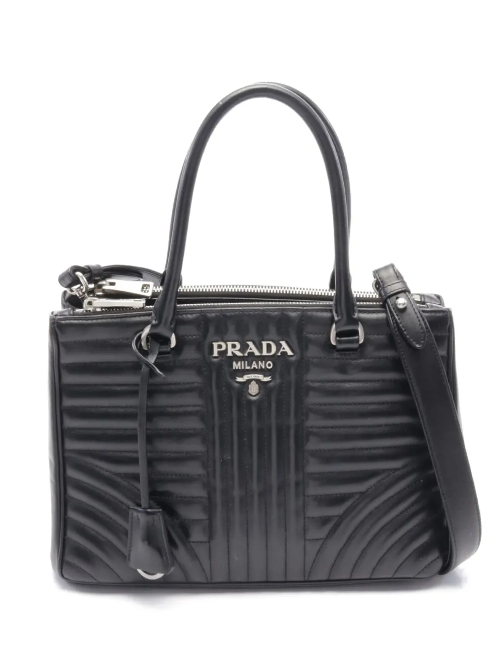 Pre-owned Prada 2010s Diagramme Two-way Bag In 黑色 | ModeSens