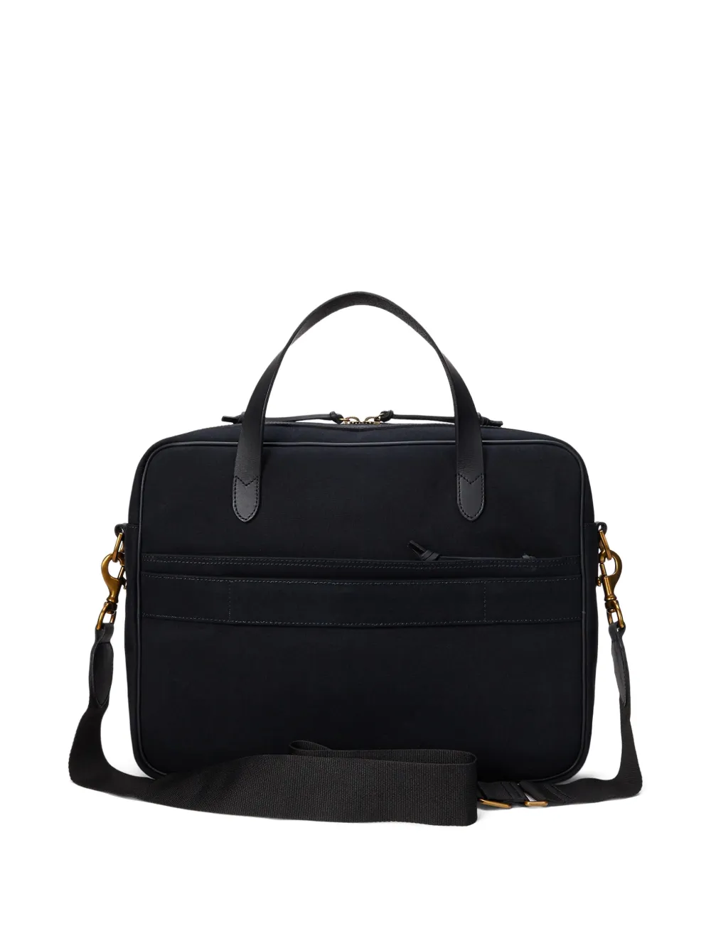Polo Ralph Lauren leather-trim Laptop Bag | Black | FARFETCH ZA