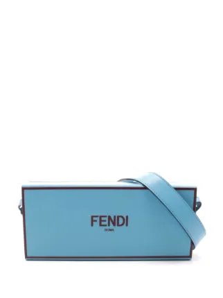 Fendi Pre-Owned 2020s Box Horizontal Shoulder Bag | Blue | FARFETCH