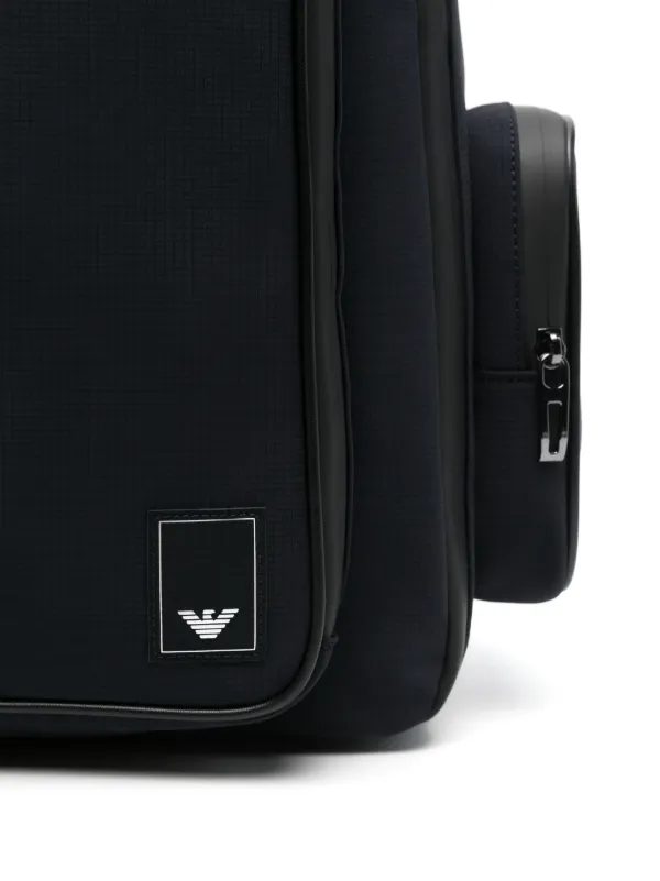 Emporio Armani logo-patch Backpack | Blue | FARFETCH Emporio Armani logo-patch Backpack | Blue | FARFETCH