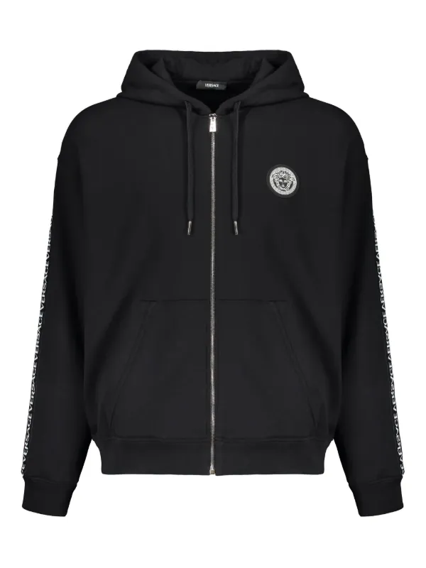 Versace Cotton Hoodie | Black | FARFETCH Versace Cotton Hoodie | Black | FARFETCH