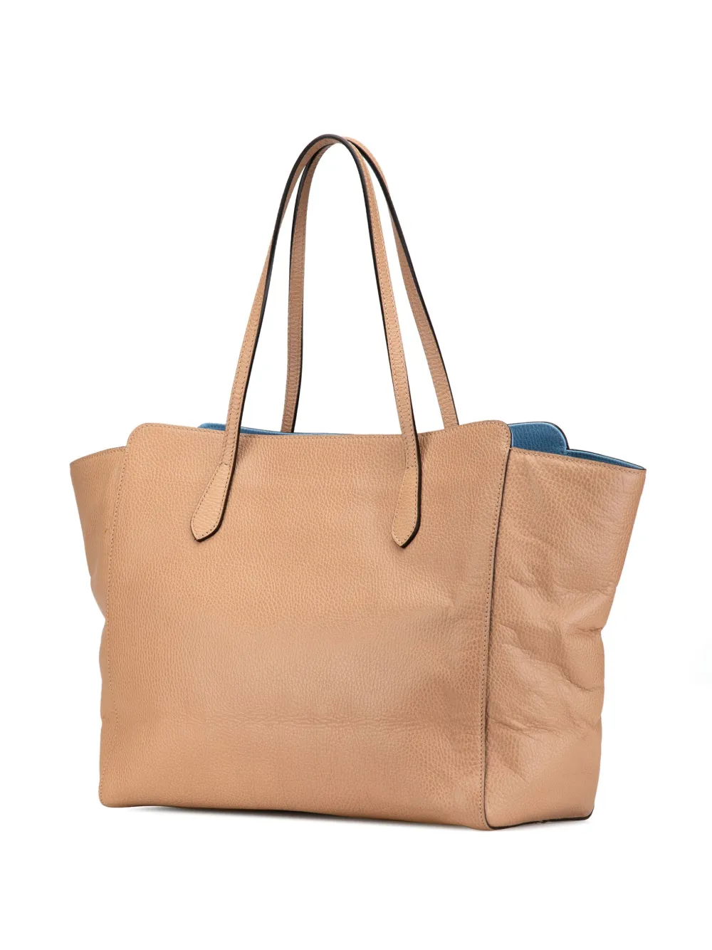 Gucci Pre-Owned 20th Century Medium Leather Swing With Tags Tote Bag ...