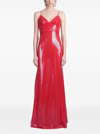 Alex Perry Sequinned Dress | Red | FARFETCH