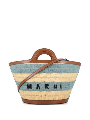 Marni Small Tropicalia Tote Bag | Blue | FARFETCH Marni Small Tropicalia Tote Bag | Blue | FARFETCH