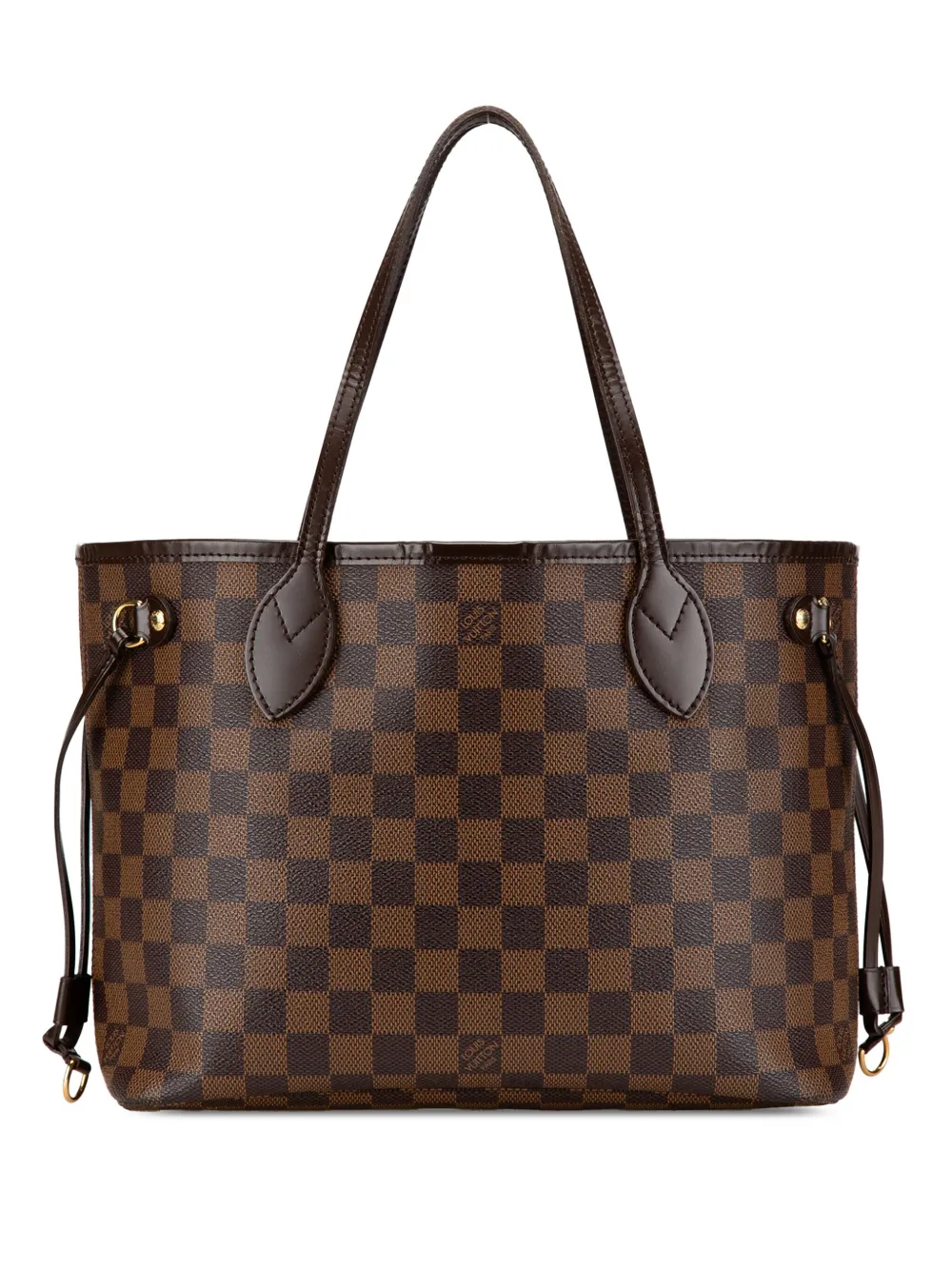 Louis Vuitton Pre-Owned 2008 Damier Ebene Neverfull PM Tote Bag | ブラウン ...