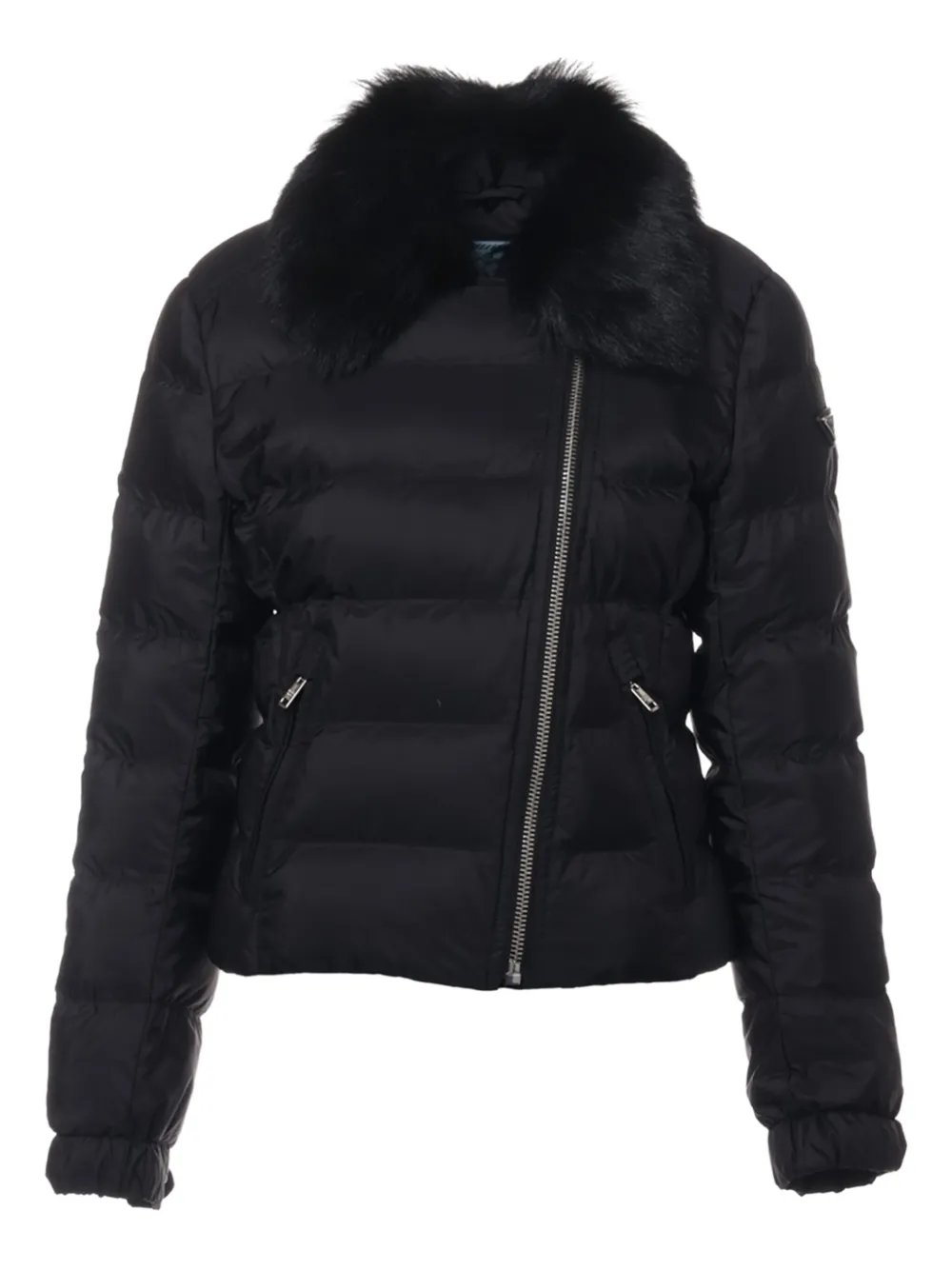 Prada Pre-Owned Triangle-logo Puffer Jacket | Black | FARFETCH ZA