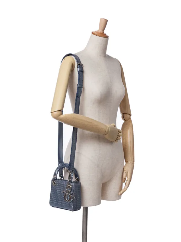 Christian Dior Pre-Owned 2015 ミニ メタリック パテント Christian Dior Pre-Owned 2015 ミニ メタリック パテント