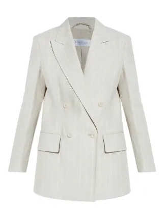 Max Mara Gerla ピンストライプ ダブルジャケット | ニュートラル | FARFETCH JP