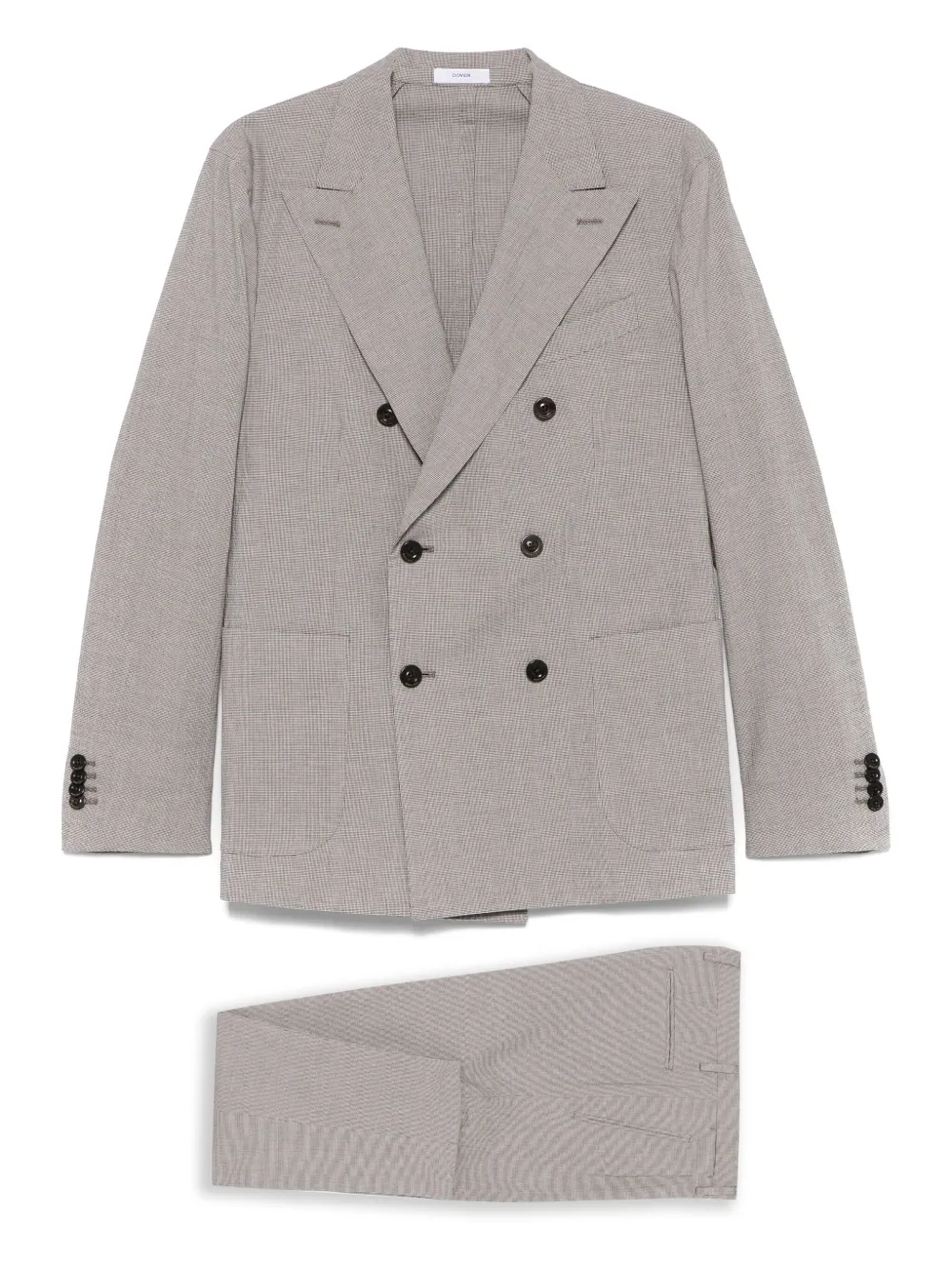 Boglioli micro-pattern Suit | Brown | FARFETCH