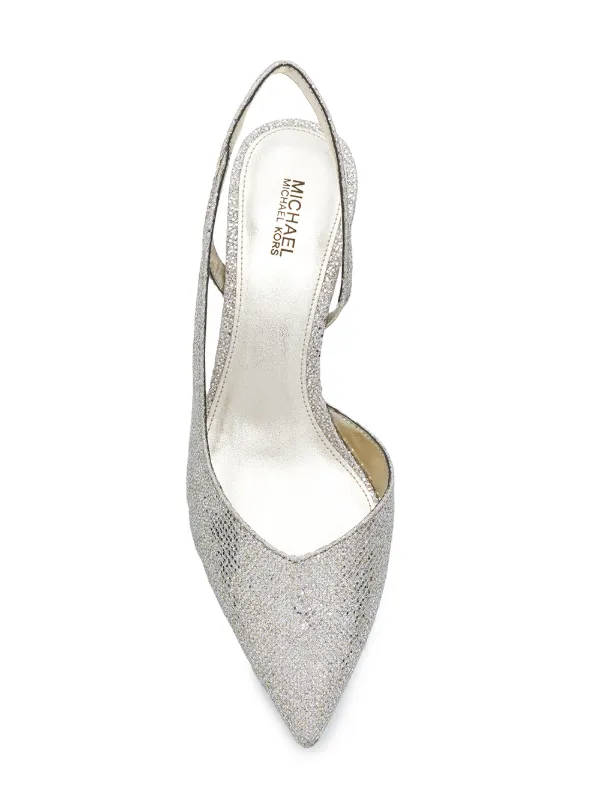 Michael kors glitter kitten heels store