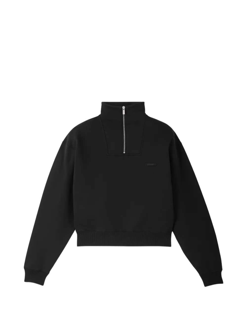 Jacquemus The Gros Grain zipped-rollneck Sweatshirt | Black | FARFETCH