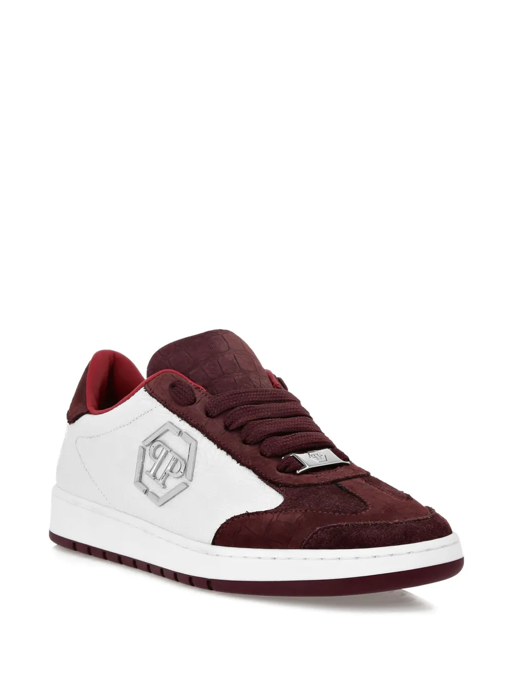 Philipp Plein monogram-pattern Sneakers | Red | FARFETCH TR