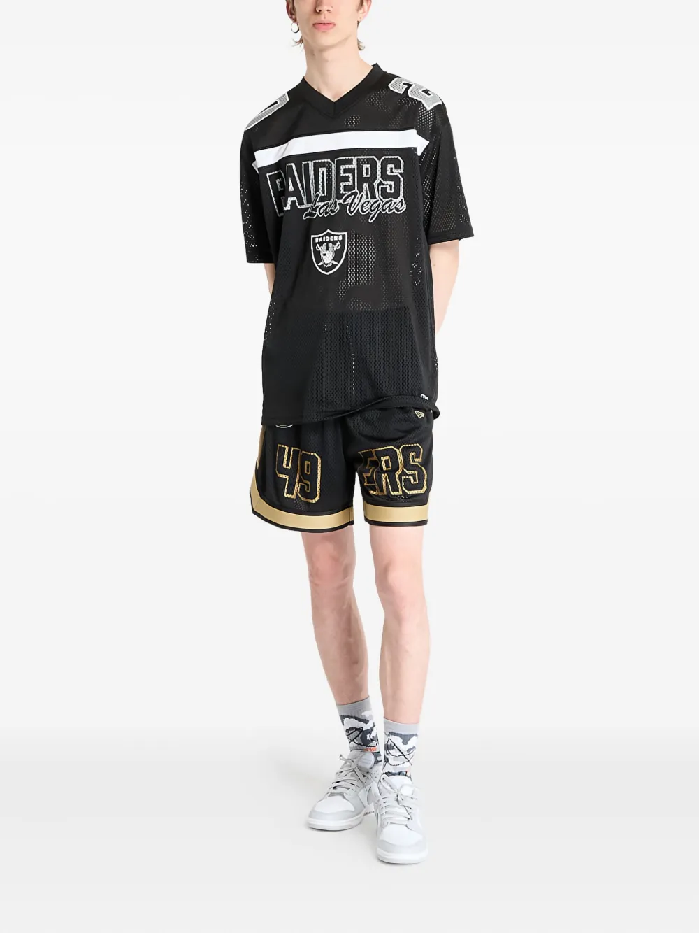 NEW ERA CAP San Francisco 49ers NFL Mesh Shorts | Black | FARFETCH