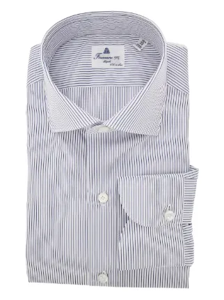 Andrea Finamore Striped Shirt | Grey | FARFETCH