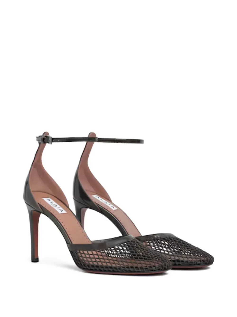 Alaïa Fishnet Pointed Pumps | Brown | FARFETCH