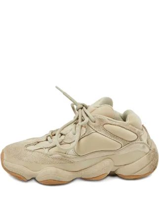 Adidas Yeezy Pre-owned Boos 500 Chunky-Sneakers Aus Wildleder | Nude ...