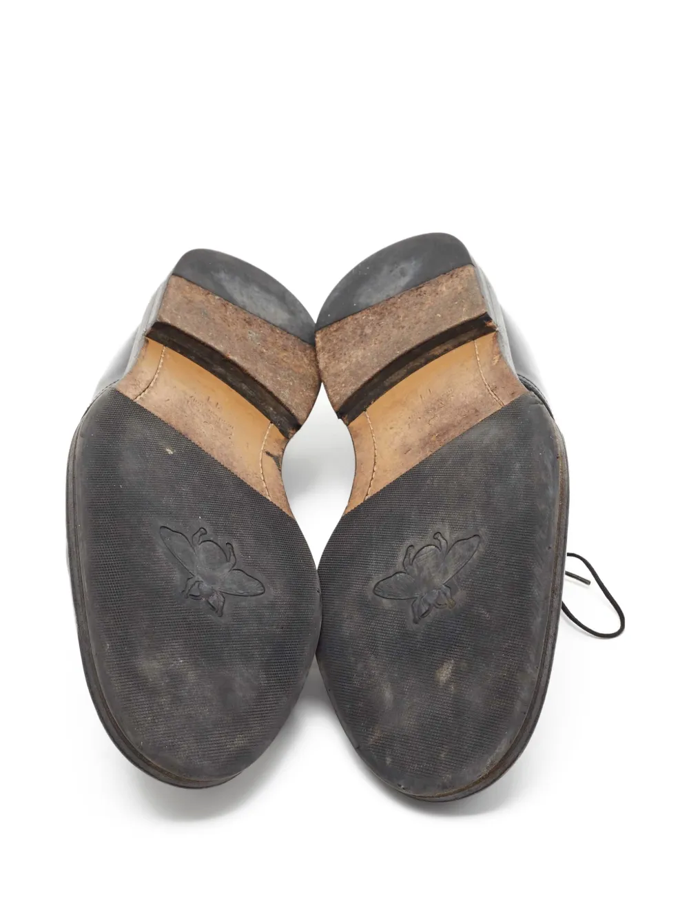 Gucci Pre-Owned Leather Derby Shoes | Black | FARFETCH