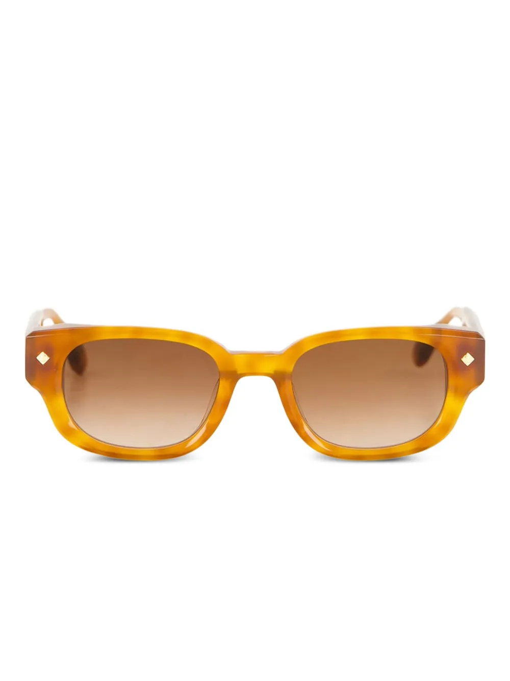 Lunetterie Générale rectangle-frame Sunglasses | Orange | FARFETCH UK