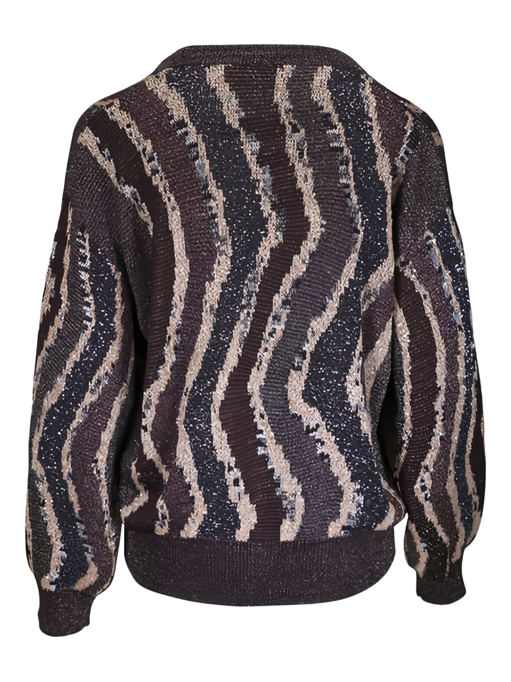 Missoni Wave Pattern Knit Cardigan | Brown | FARFETCH