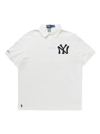 Polo Ralph Lauren x MLB Yankees Logo Polo Shirt | White | FARFETCH