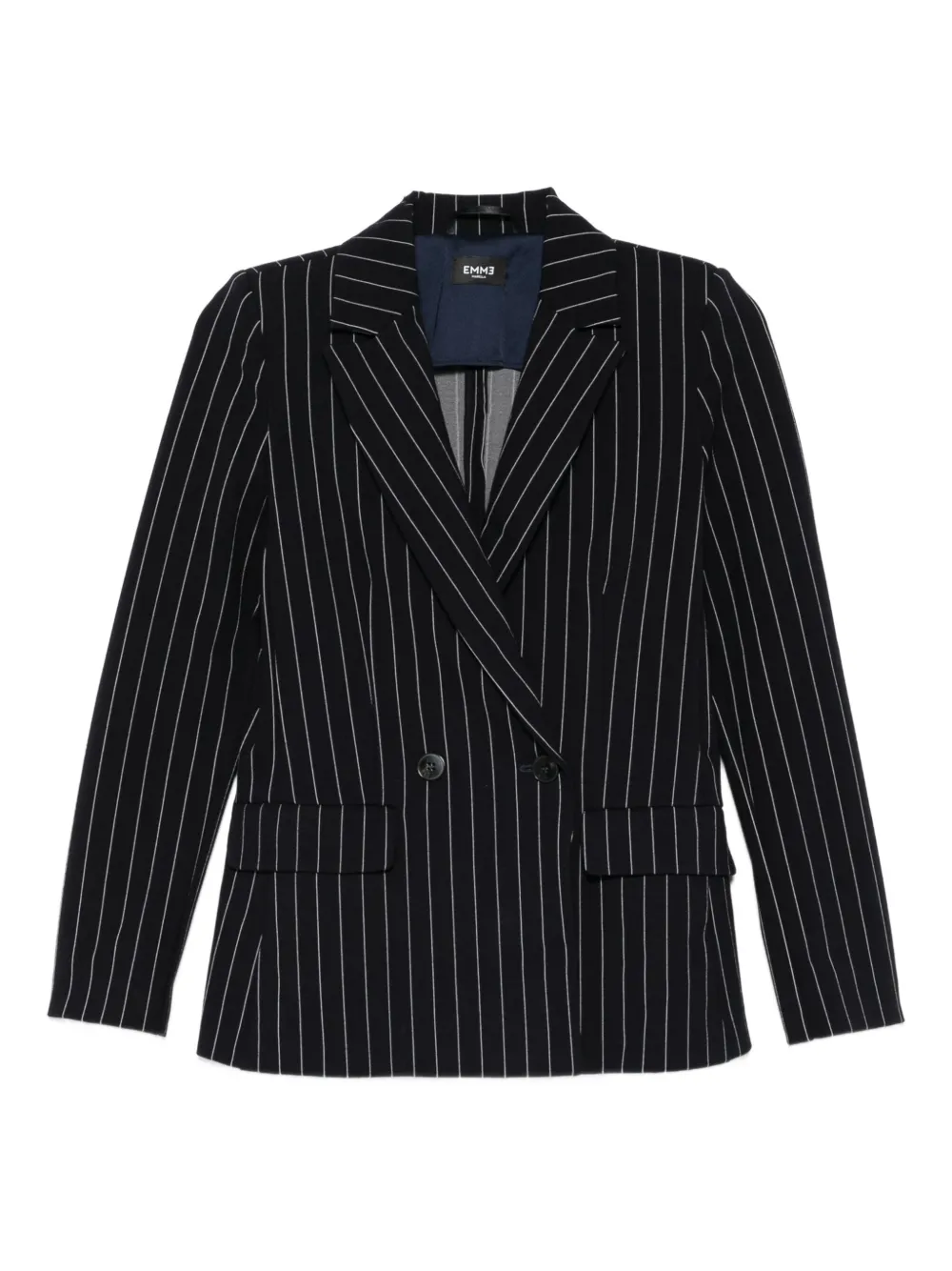 Marella Drink Pinstripe double-breasted Blazer | Blue | FARFETCH