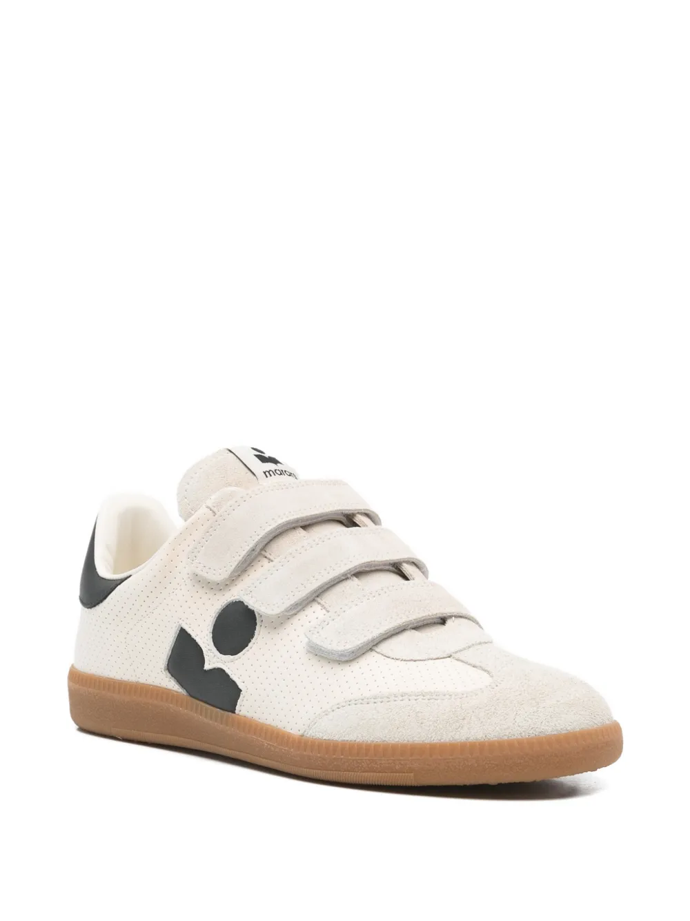 ISABEL MARANT Perforated side-logo Beth Sneakers | Neutrals | FARFETCH AU