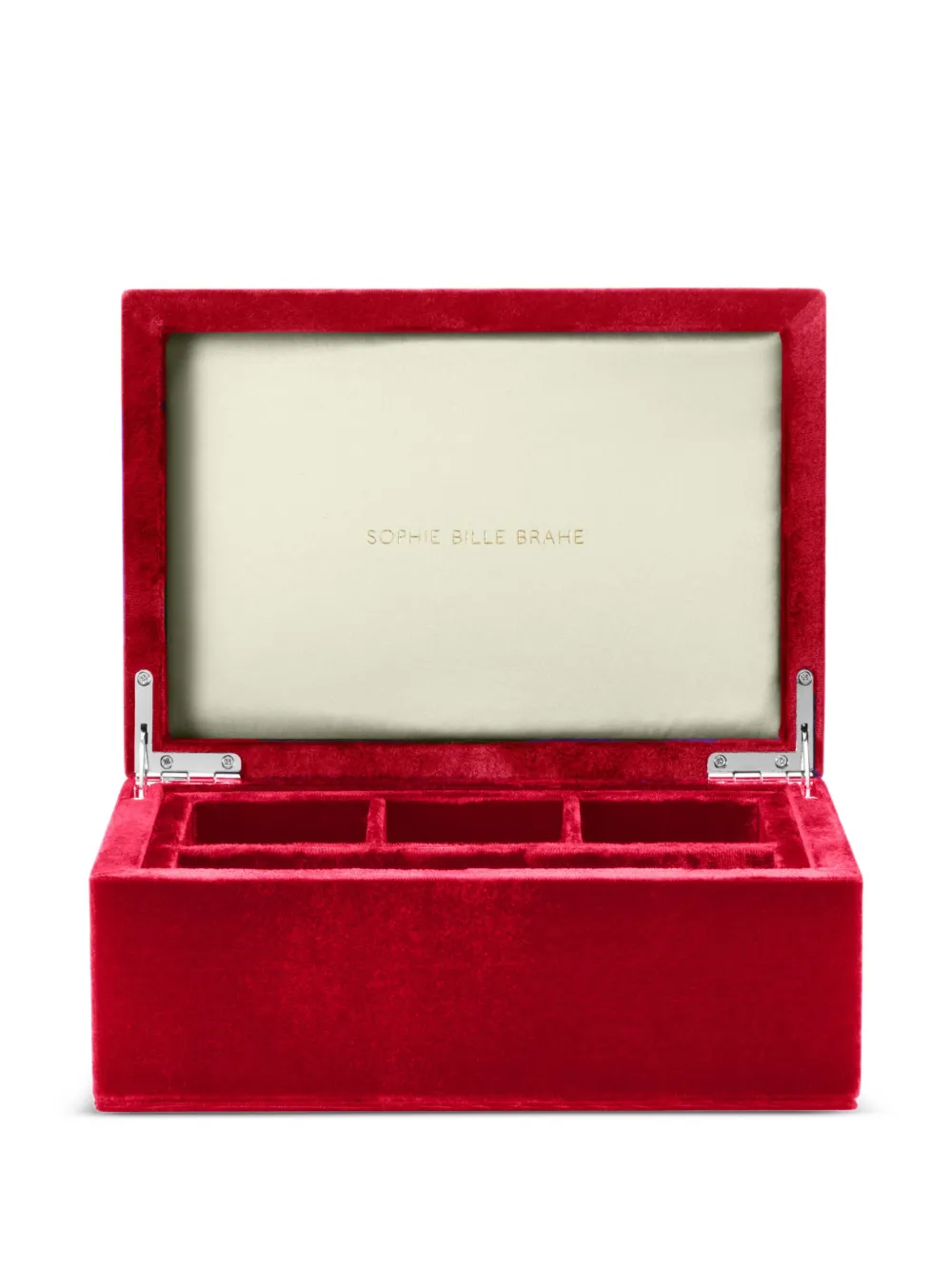 Sophie Bille Brahe Large Velvet Jewellery Box | Red | FARFETCH