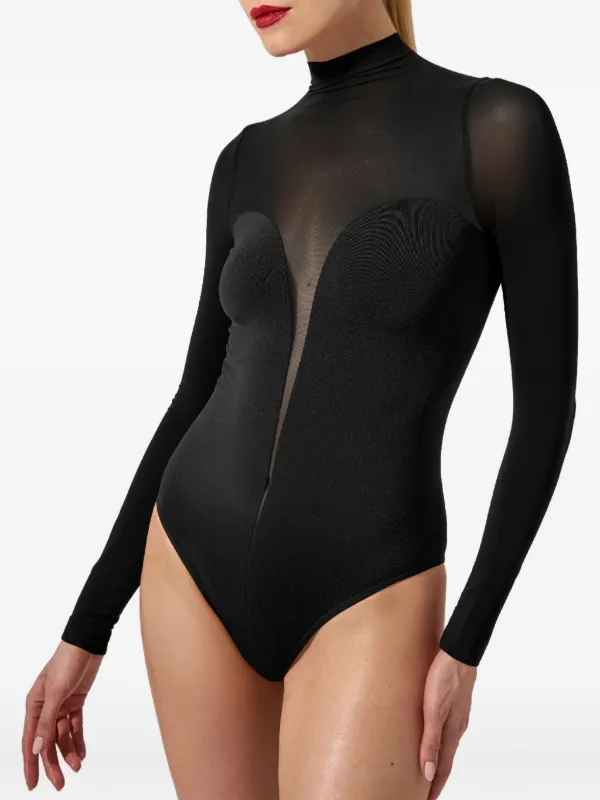sheer panel bodysuit
