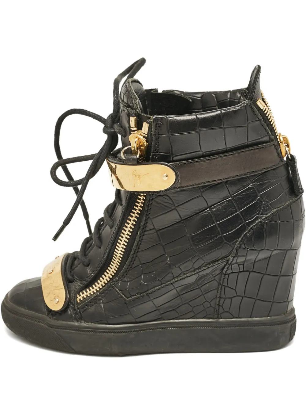 Giuseppe Zanotti Vintage Tenis Con Efecto En Relieve y Tacón De 85mm ...