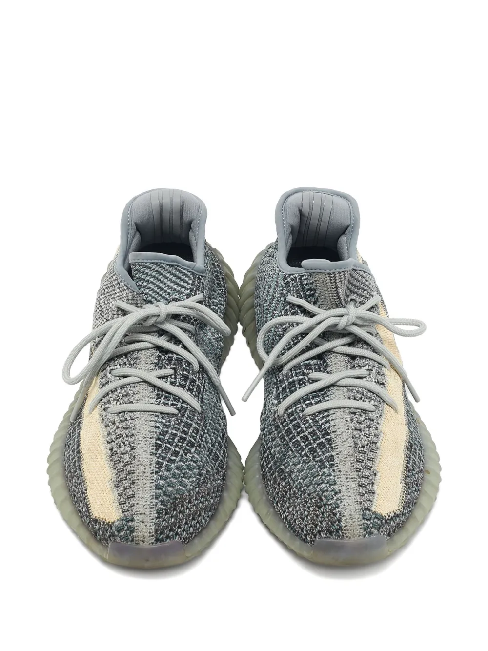 Adidas Yeezy pre-owned Boost 350 V2 Knit Mesh lace-up Sneakers | Grey ...