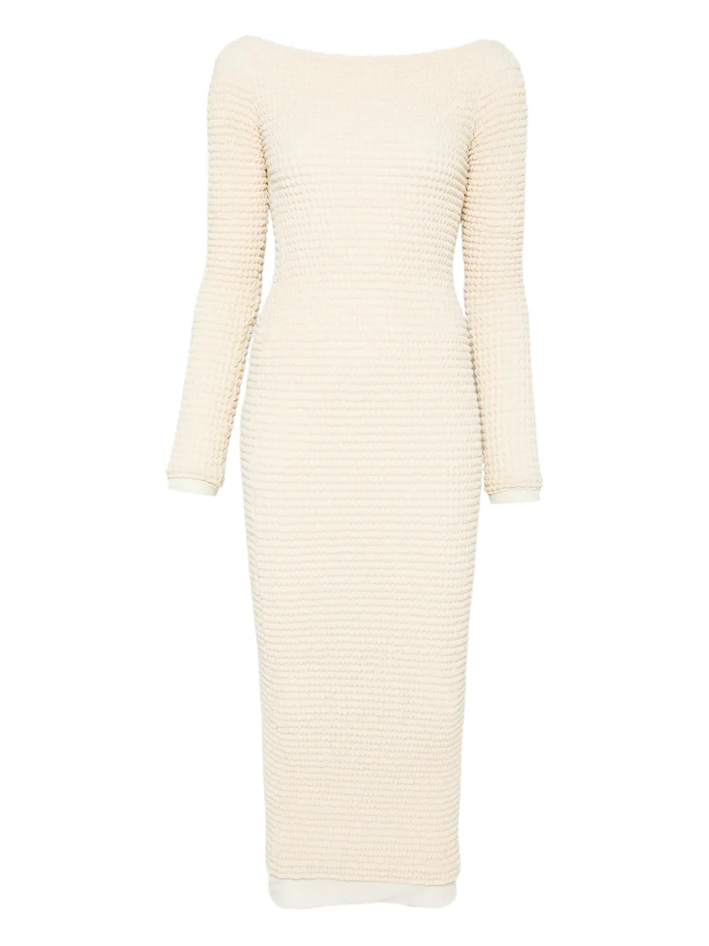 Nanushka waffle-texture Maxi Dress | Neutrals | FARFETCH