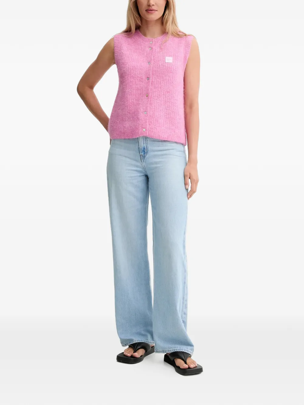American Vintage East Button Cardigan | Pink | FARFETCH TW