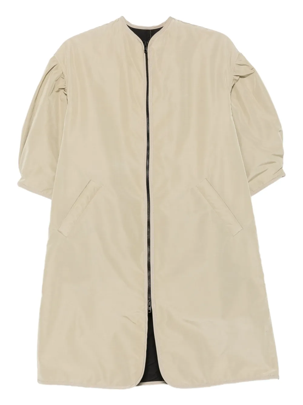 Cape Concept puff-sleeve zip-front Jacket | Neutrals | FARFETCH UK