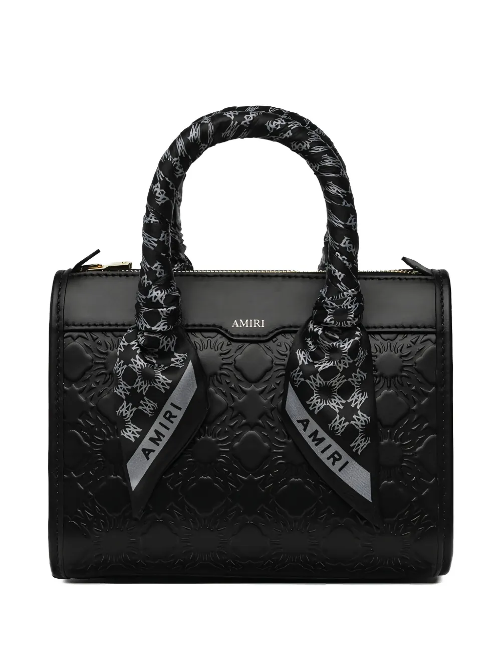 AMIRI Ma Quad Micro Triangle Embossed Tote Bag | Black | FARFETCH
