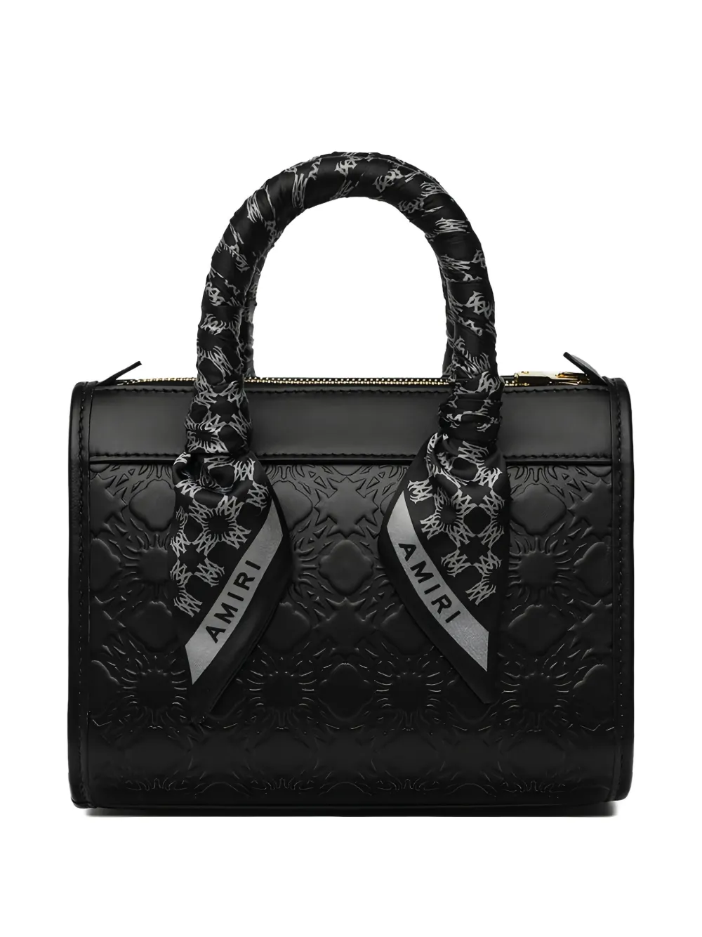 AMIRI Ma Quad Micro Triangle Embossed Tote Bag | Black | FARFETCH