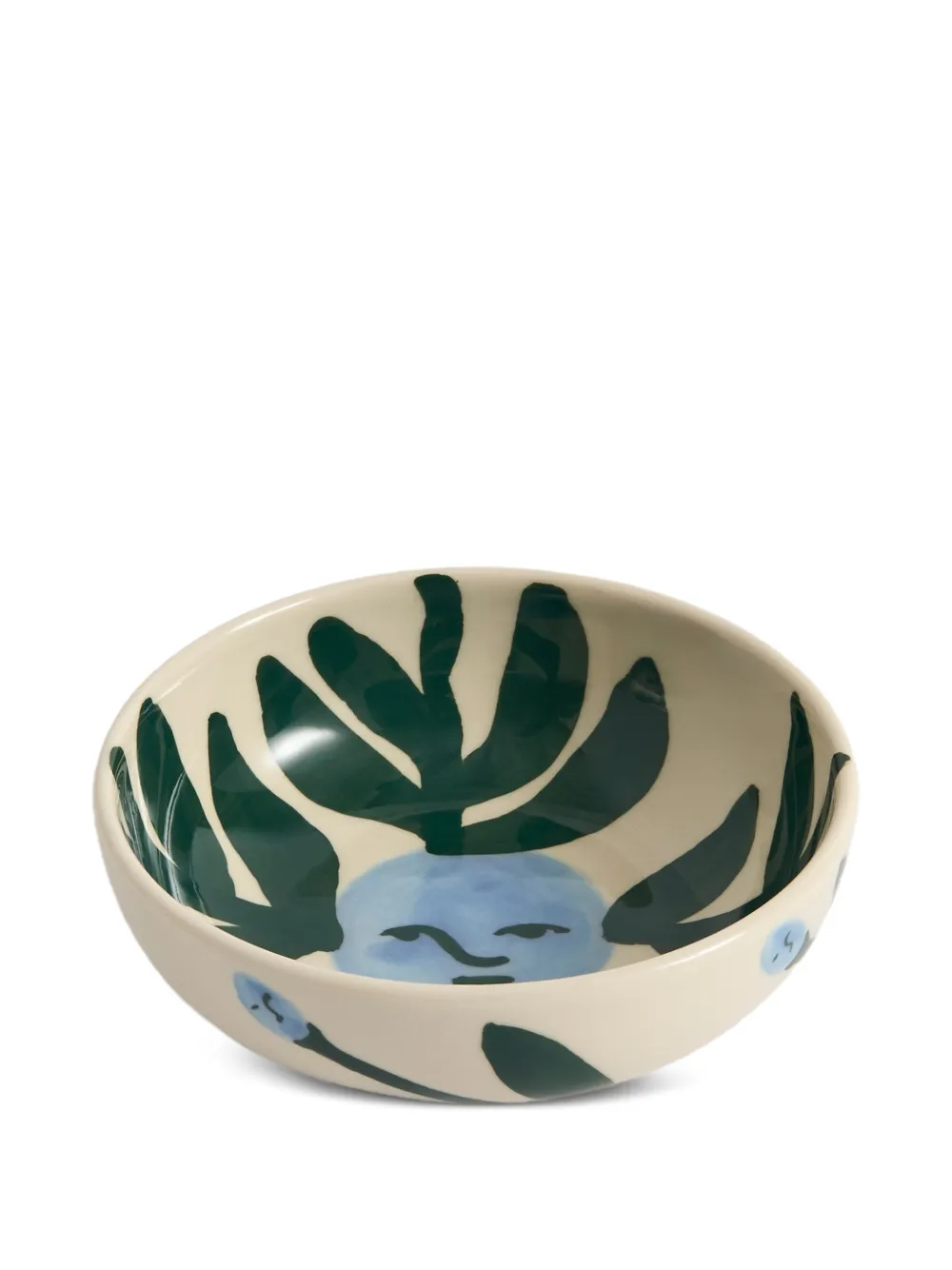 HAY La Pittura Moon Face Printed Bowl | Neutrals | FARFETCH