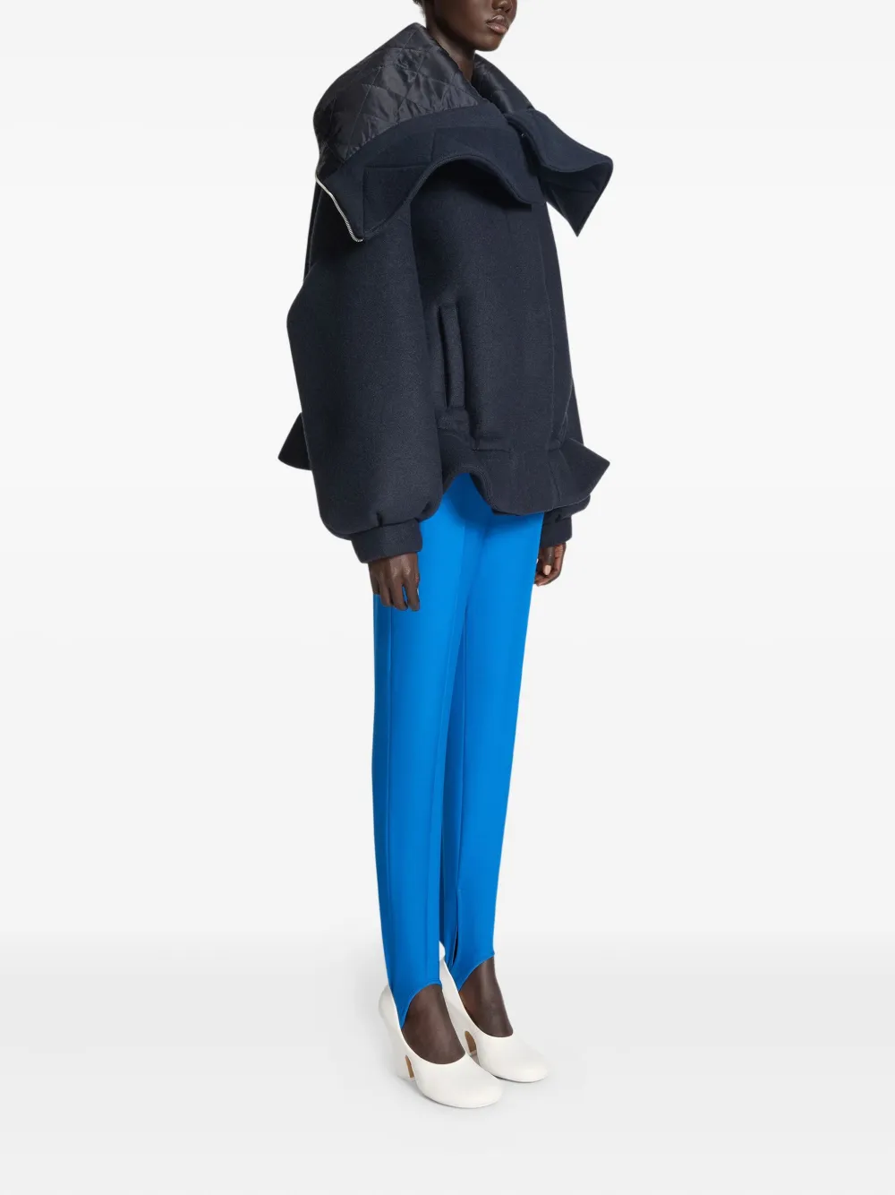 Dries Van Noten Bonded Short Parka In Blue | ModeSens