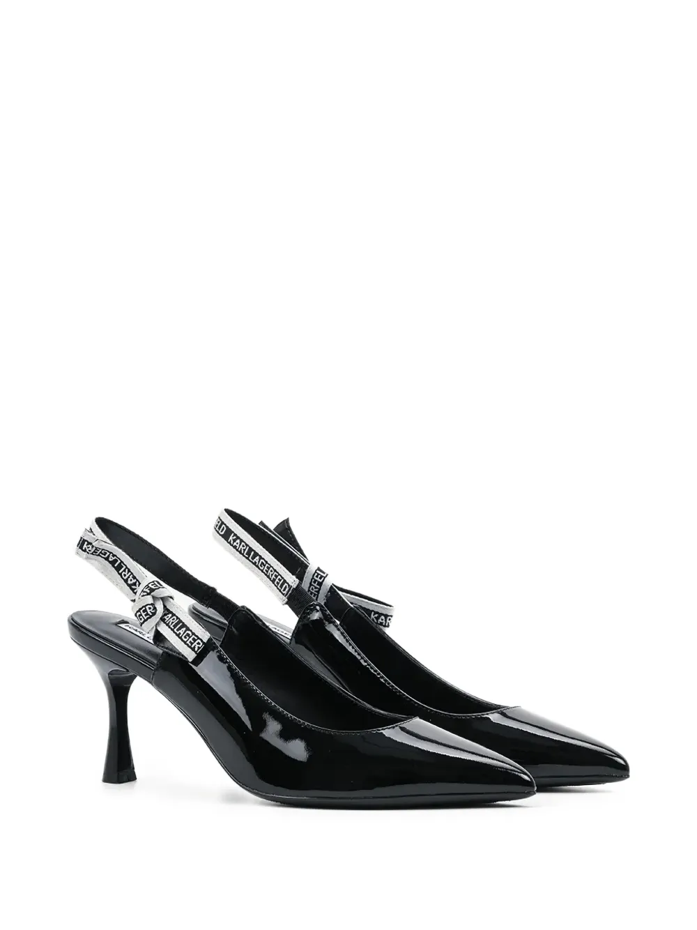 Karl Lagerfeld Sienna Slingback Pumps | Black | FARFETCH