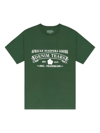 Denim Tears graphic-print T-shirt | Green | FARFETCH