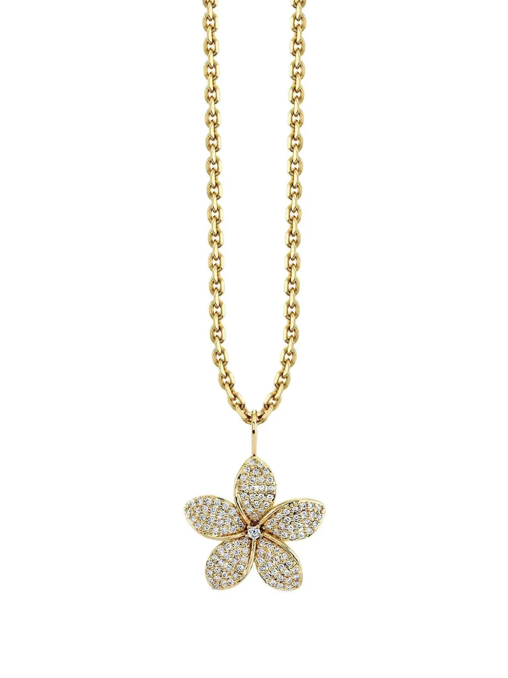 Sydney Evan 14K Yellow Gold Large Pulmerica Diamond Necklace | Gold ...