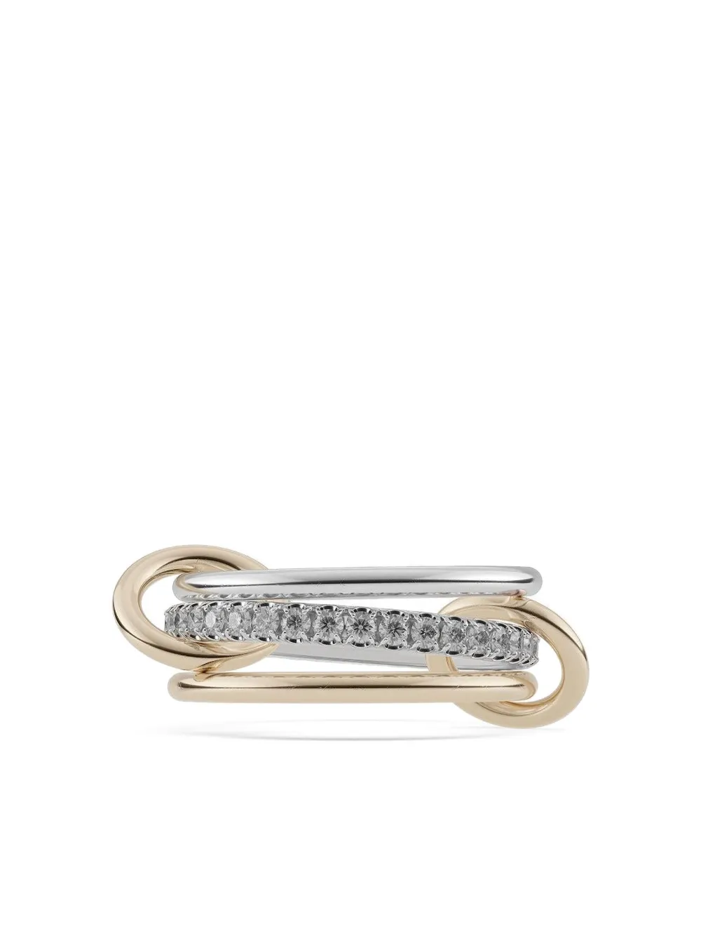 Spinelli Kilcollin 18K Yellow Gold Tigris Diamond Ring | Silver ...