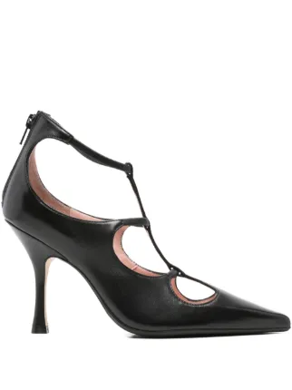 Anna F. cut-out Pointed Pumps | Black | FARFETCH