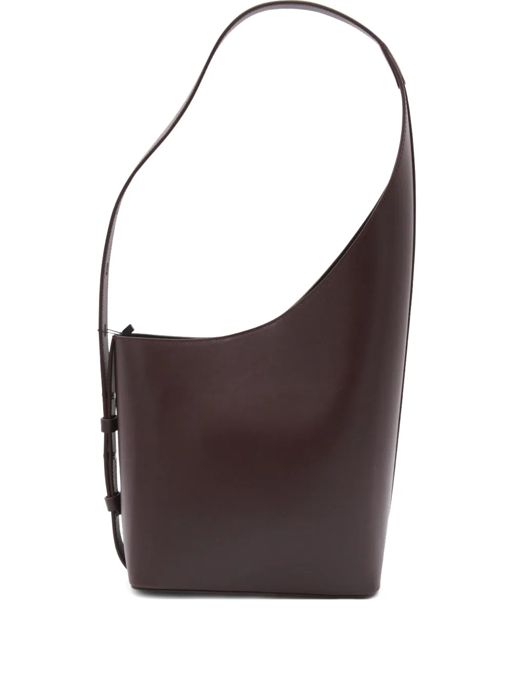 Aesther Ekme Curved Leather Shoulder Bag | Purple | FARFETCH