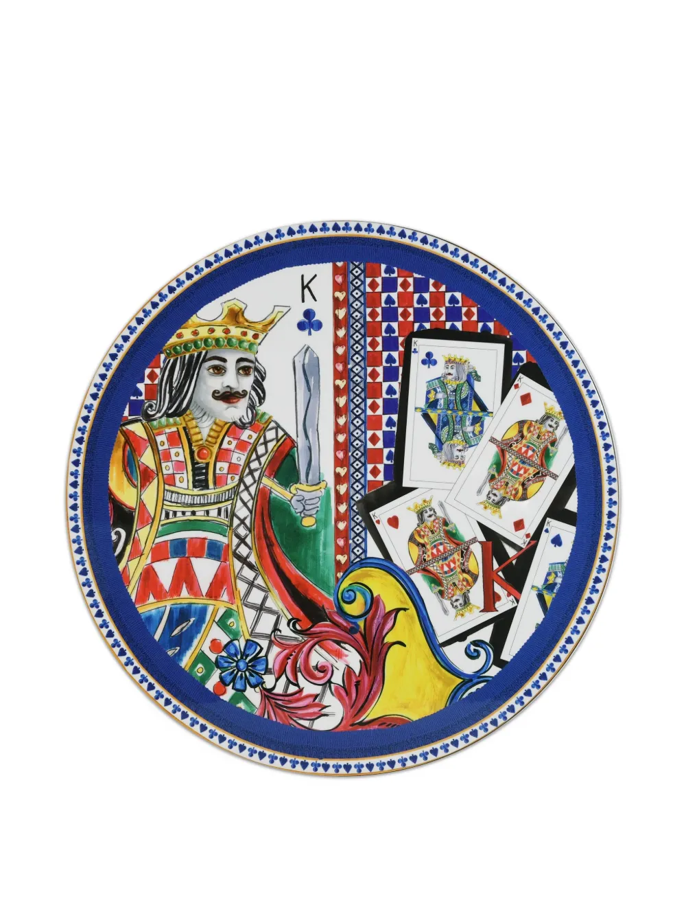 BACI MILANO Queen Of Hearts Coaster (34cm) | Blue | FARFETCH AU