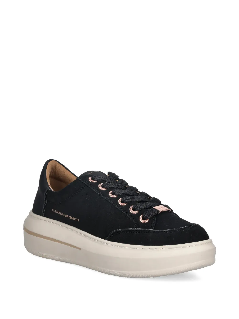 Alexander Smith Lancaster Eyelet Detail Sneakers | 黑色 | FARFETCH CN
