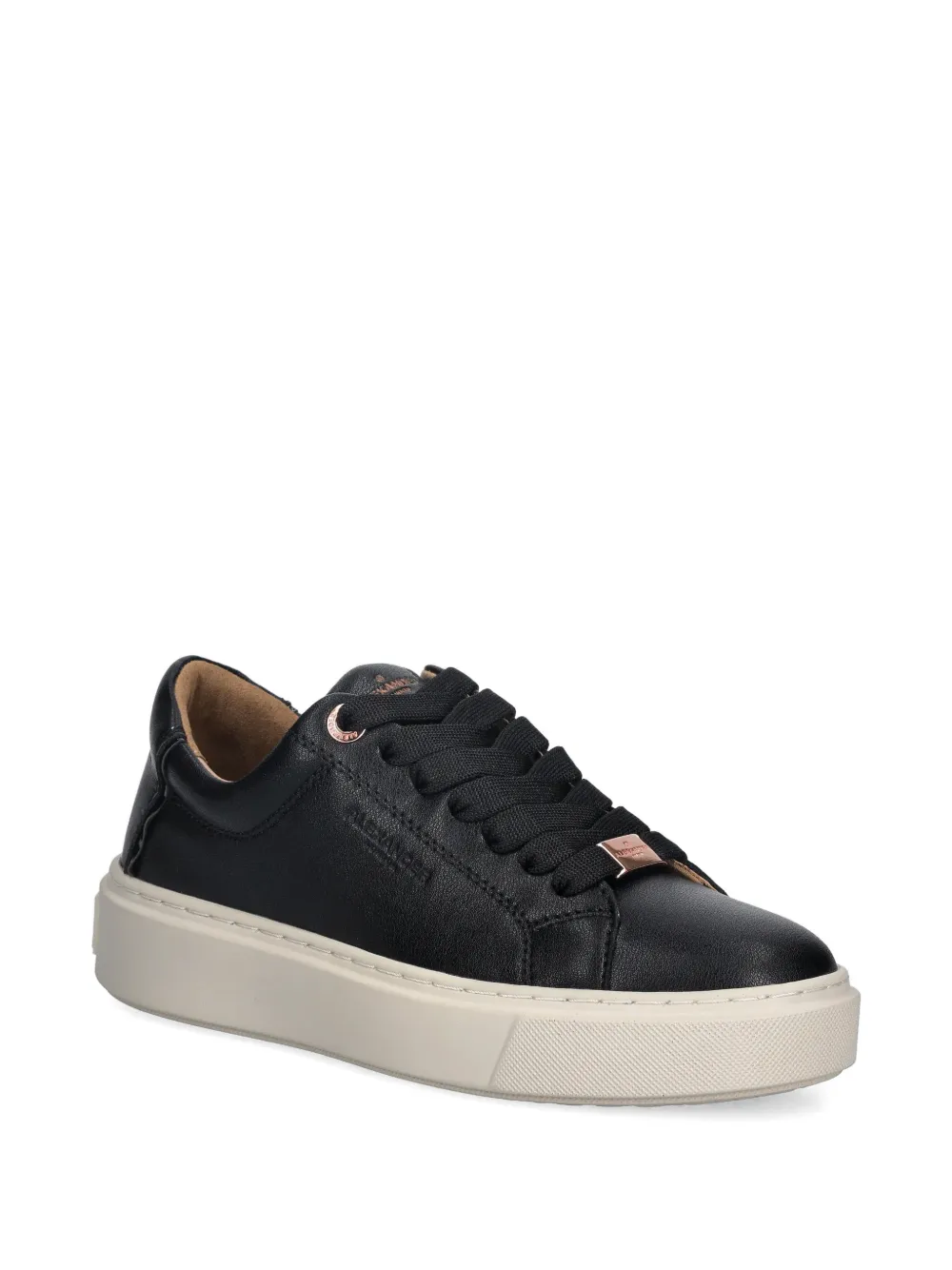 Alexander Smith London Logo Plaque Sneakers | Black | FARFETCH