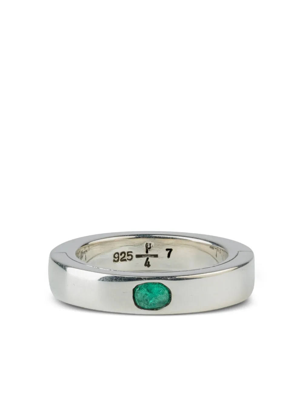 Parts Of Four Sterling Silver Sistema Emerald Ring | Silver | FARFETCH ZA