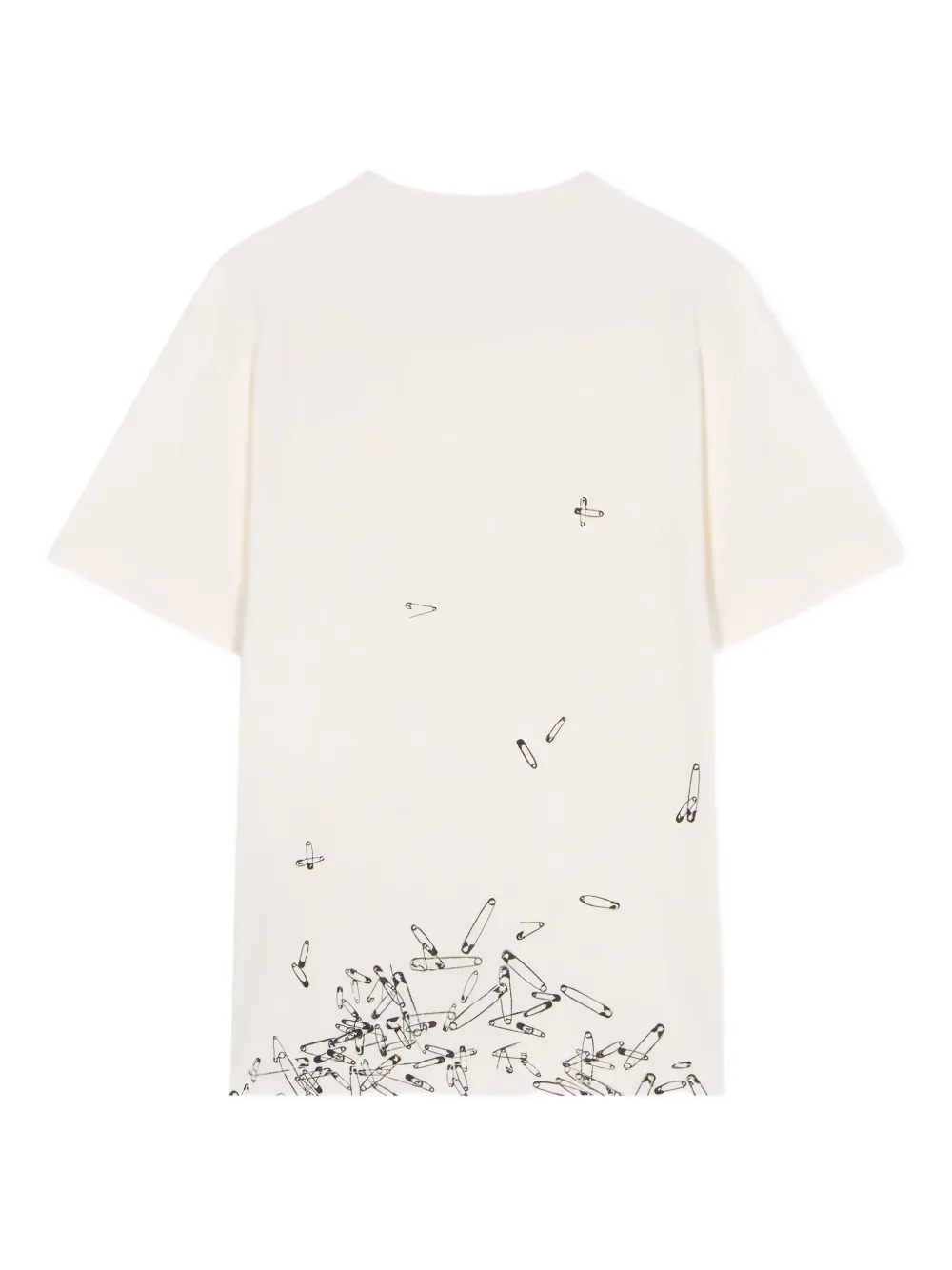 Off-White Kids Safety Pins Graphic Logo t-shirt | White | FARFETCH