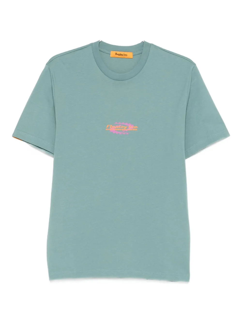 Replay graphic-print T-shirt | Blue | FARFETCH