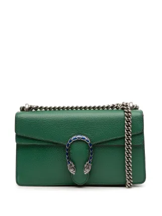 Gucci Pre-Owned 2016-2025 Medium Leather Dionysus Crossbody Bag | Green ...